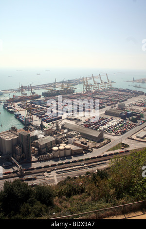 Ariel View of the Port of Barcelona Stock Photo - Alamy