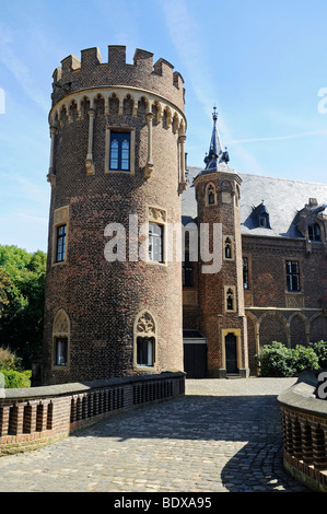 Schloss Paffendorf castle, moated castle, Bergheim, Rhineland, North ...