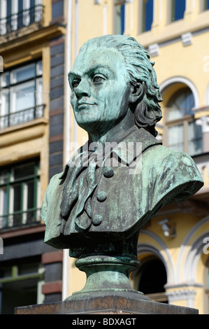 Norway Oslo Johan Herman Wessel statue Stock Photo - Alamy