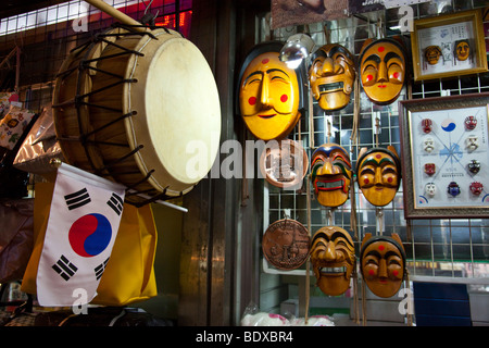 Korean Masks or Tal in Insadong in Seoul South Korea Stock Photo - Alamy