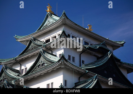 Summer view of Nagoya Castle under blue sky. Japan Stock Photo - Alamy