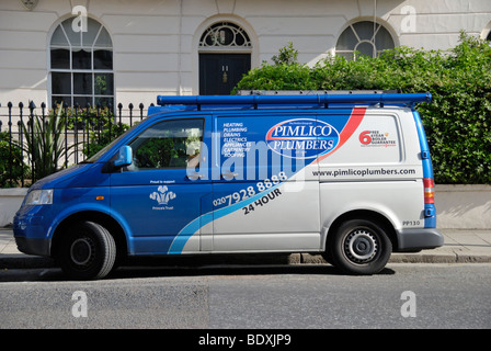 Pimlico Plumbers van, London, UK Stock Photo - Alamy