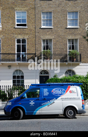 Pimlico Plumbers van, London, UK Stock Photo - Alamy