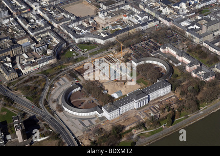 Aerial photo shows the construction site of the Houdixia Grand Bridge ...
