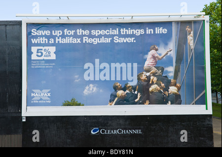 Halifax bank advertising billboard poster Stock Photo - Alamy