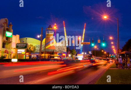 Sling shot ride at twilight international drive Orlando, Fl Stock Photo ...