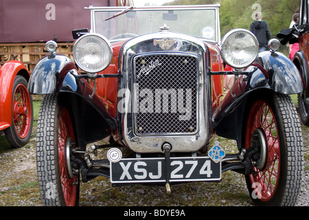 Austin Seven car radiator and starting handle Stock Photo - Alamy
