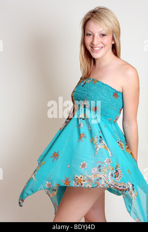 A studio portrait of an English teenage girl Stock Photo - Alamy