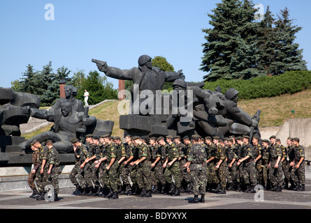 Statue of Dnieper river crossing, 1943. War Museum, Kiev, Ukraine ...