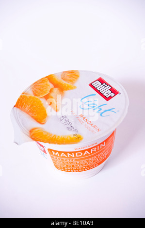 Muller Light Mandarin Yogurt Stock Photo - Alamy