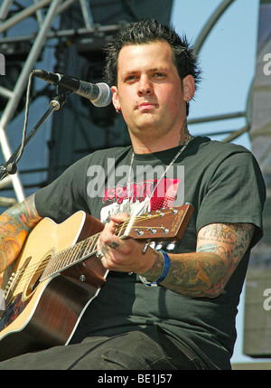 Benji Madden of the band Good Charlotte performs on stage at the ...