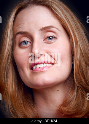 mid face woman portrait looking on camera. beauty skin and serious ...