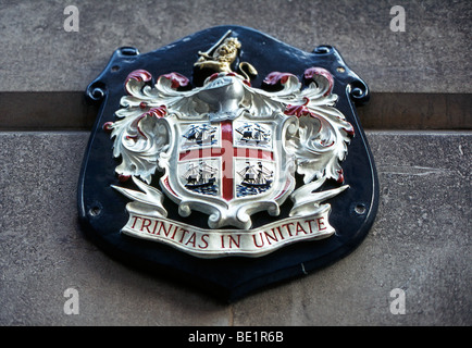 TRINITY HOUSE COAT OF ARMS ON PORTLAND BILL LIGHTHOUSE DORSET UK Stock ...