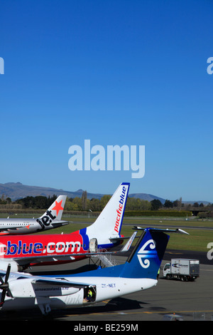 Air NZ aircraft De Havilland Canada Dash 8-300 on tarmac, Domestic ...