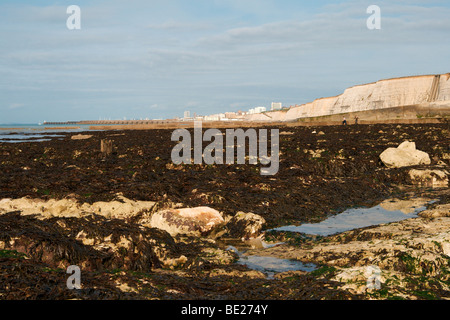 chalk cliffs at Brighton marina Stock Photo - Alamy