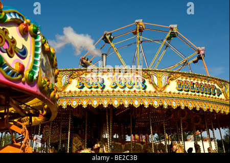 A traditional steam driven carousel at the Essex County Show. Photo by ...