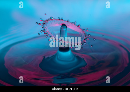 water drop collision. Water splash Stock Photo - Alamy