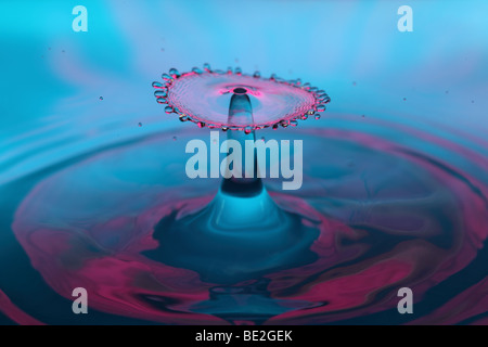 water drop collision. Water splash Stock Photo - Alamy
