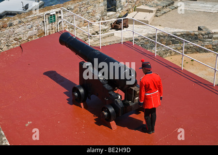 Noon Day Gun ceremony at Castle Cornet, St Peter Port, Guernsey ...