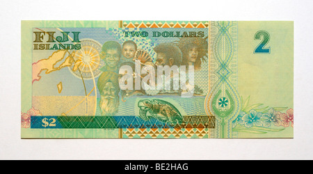 Fiji 2 Two Dollar Bank Note Stock Photo - Alamy