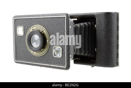 Antique medium format film folding camera Stock Photo - Alamy
