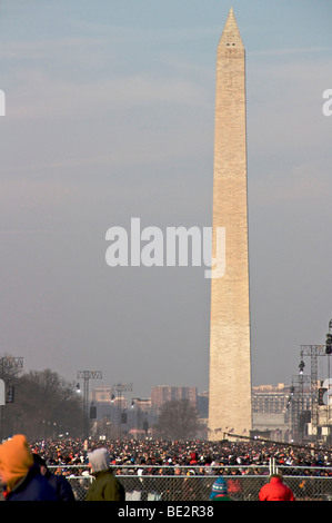 The Washington Monument on Inauguration Day, an iconic symbol of ...