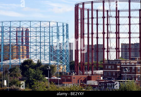 Gasometer at Saltley Gas Works, Birmingham, West Midlands, England, UK ...