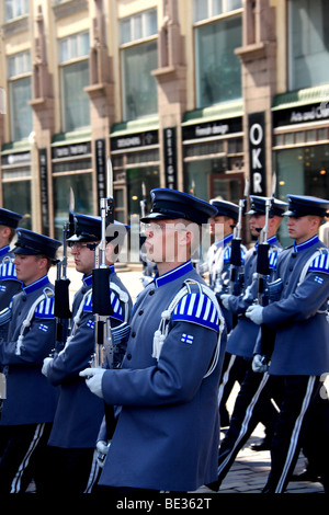 Soldiers of the Finnish Armed Forces march during the Independence Day ...
