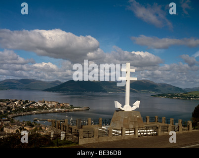 Cardwell Bay Gourock Renfrewshire Scotland view from Lyle Hill over ...