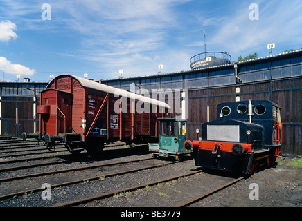 Old german railway roundhouse in Gniezno, Poland. Ruins, rust and decay ...