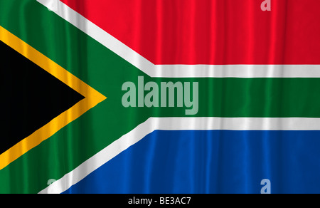 Flag of South Africa, red green blue and black triangle Flag of South ...