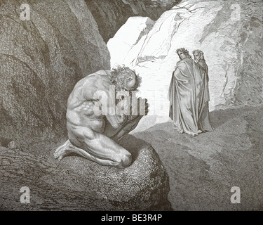 Gustave Dore's Illustration 'Virgil and Dante' from Dante's Divine ...