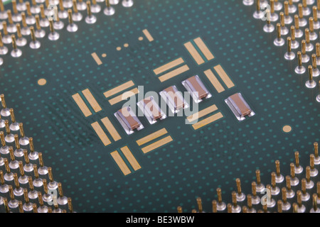 Macro of a computer processor with some fine details Stock Photo - Alamy