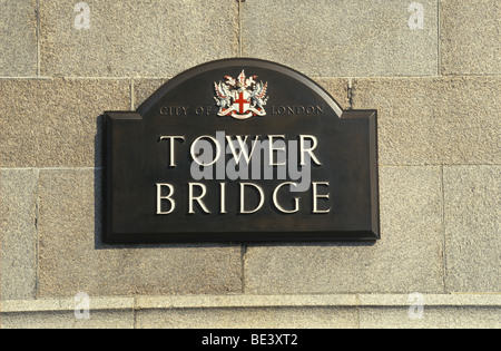 England, London, Tower Bridge,Tower Bridge Sign, 30075172 Stock Photo ...