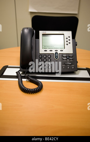 Cisco IP phone on the desk in a meeting room Stock Photo - Alamy