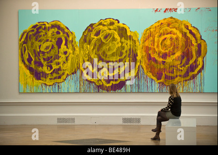 Blowsy Roses by Cy Twombly at the Royal Academy of Arts London Stock ...