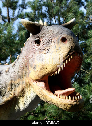 Carnotaurus, Prehistoric Park, real size replica, 2009 Stock Photo - Alamy