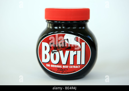 Bovril beef extract spread drink jar logo product cutout white Stock ...