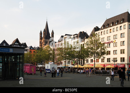 Heumarkt square, Cologne, North Rhine-Westphalia, Germany, Europe Stock ...
