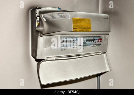 consumer unit box electrical fuse box old wire fuse type in a 1970's ...