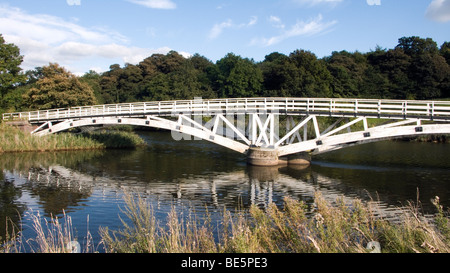 Dutton horse bridge over the river Weaver in Cheshire UK Stock Photo ...