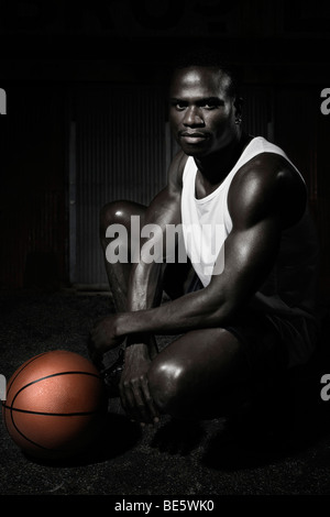 Portrait of a basketball player Stock Photo - Alamy