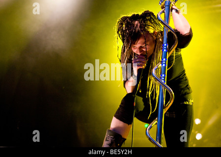 Masha, frontwoman and singer of the Italian nu-metal and crossover band ...