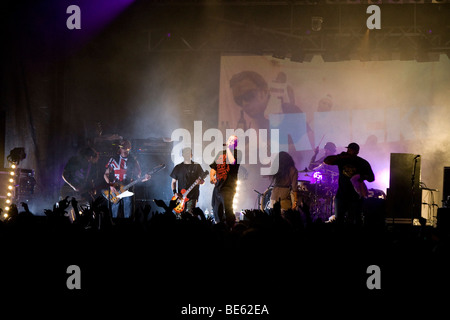 Stress, Swiss rapper, with band, live at the soundcheck, Open Air ...