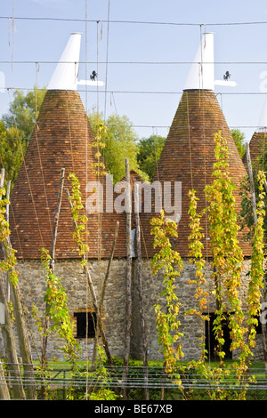 Oast House, Museum of Kent Life, Sandling, Maidstone, Kent, England ...