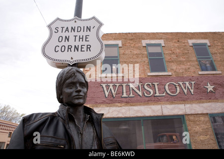 Eagles Standin' on the corner in winslow, arizona attraction Stock ...