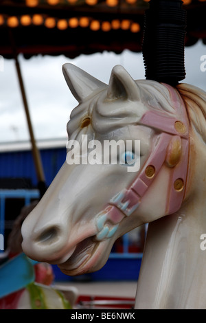 Blackpool Carousel Horse Stock Photo - Alamy