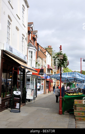 high street shops Daventry market Town centre Northamptonshire, England ...