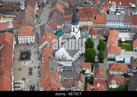Sankt Veit an der Glan, Carinthia's oldest city, aerial photograph ...