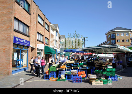 Saturday Market, High Street, Kidlington, Oxfordshire, England, United ...